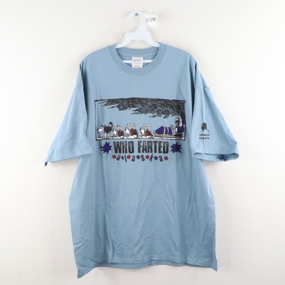 Vintage | Shirts | Vintage Who Farted Alaska Comics Sled Dogs Tshirt ...